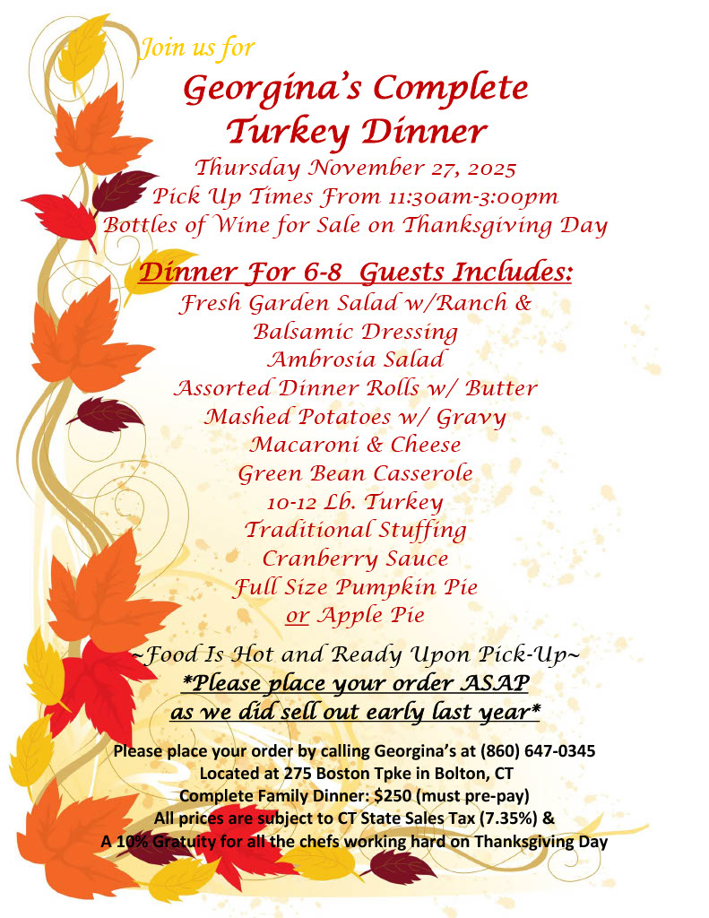 Georgina's Italian Restaurant | Welcome to our family Italian restaurant